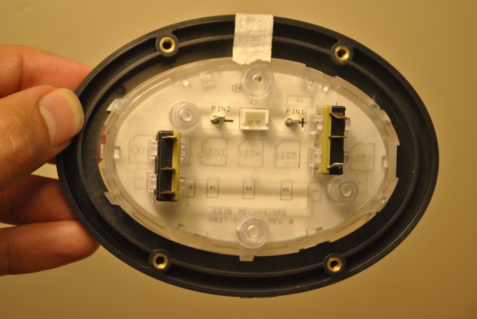 Gamesman Coin Mechanisms Oblong LED Push Button casino/slot? | eBay