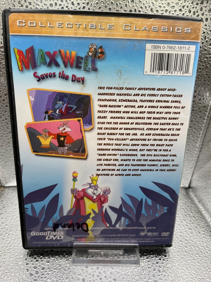 Maxwell Saves the Day (DVD, 1996) GoodTimes Collectible Classics Full ...
