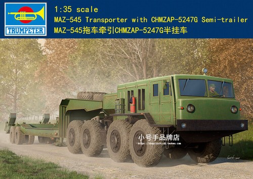 Trumpeter Models 01089 1/35 MAZ-545 Transporter with CHMZAP-5247G Semi ...