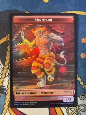 Minotaur Token Foil Lunar New Year of the Ox 2021 Promo NM MTG | eBay
