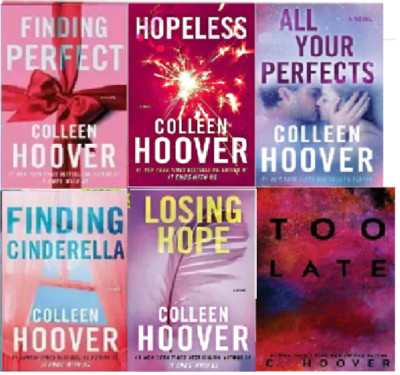 Hopeless Series +too late By Colleen Hoover 6 Books collection Set ...