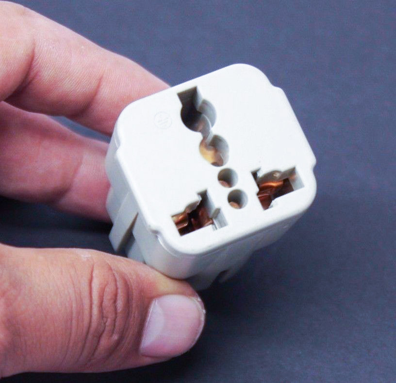 Dynex DX-TPLUGE International Grounded Adapter Plug for Continental ...