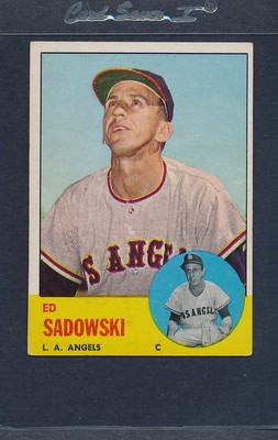 1963 Topps #527 Ed Sadowski Angels VG/EX *967 | eBay
