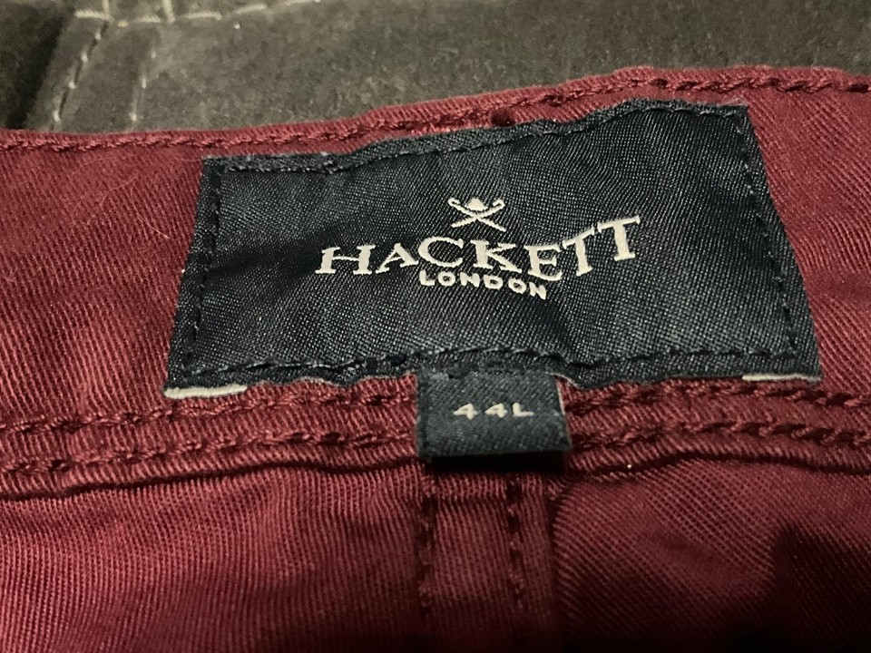 Hose Hackett London 44 L 3XL Herren Rot England TOP Zustand Chino Jeans ...