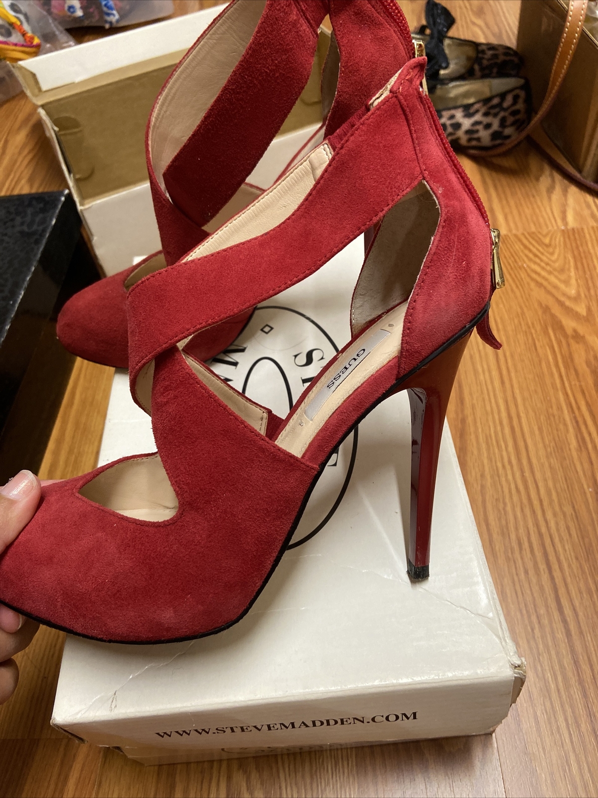 Guess red stiletto heels - Gem