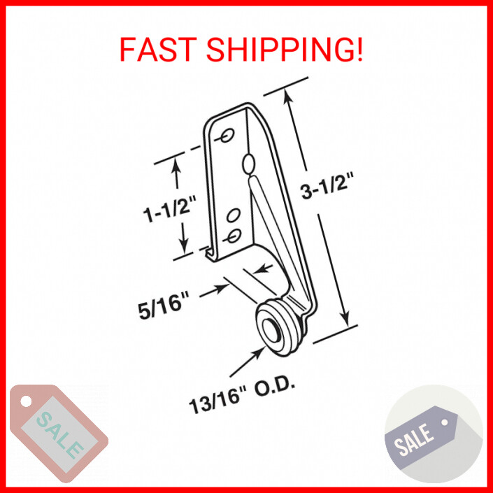 Prime-Line R 7141 13/16 In., Left Hand Drawer Track Roller (2 Pack) | eBay