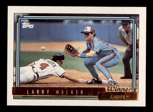 1992 TOPPS GOLD WINNER #531 LARRY WALKER MONTREAL EXPOS HOF | eBay