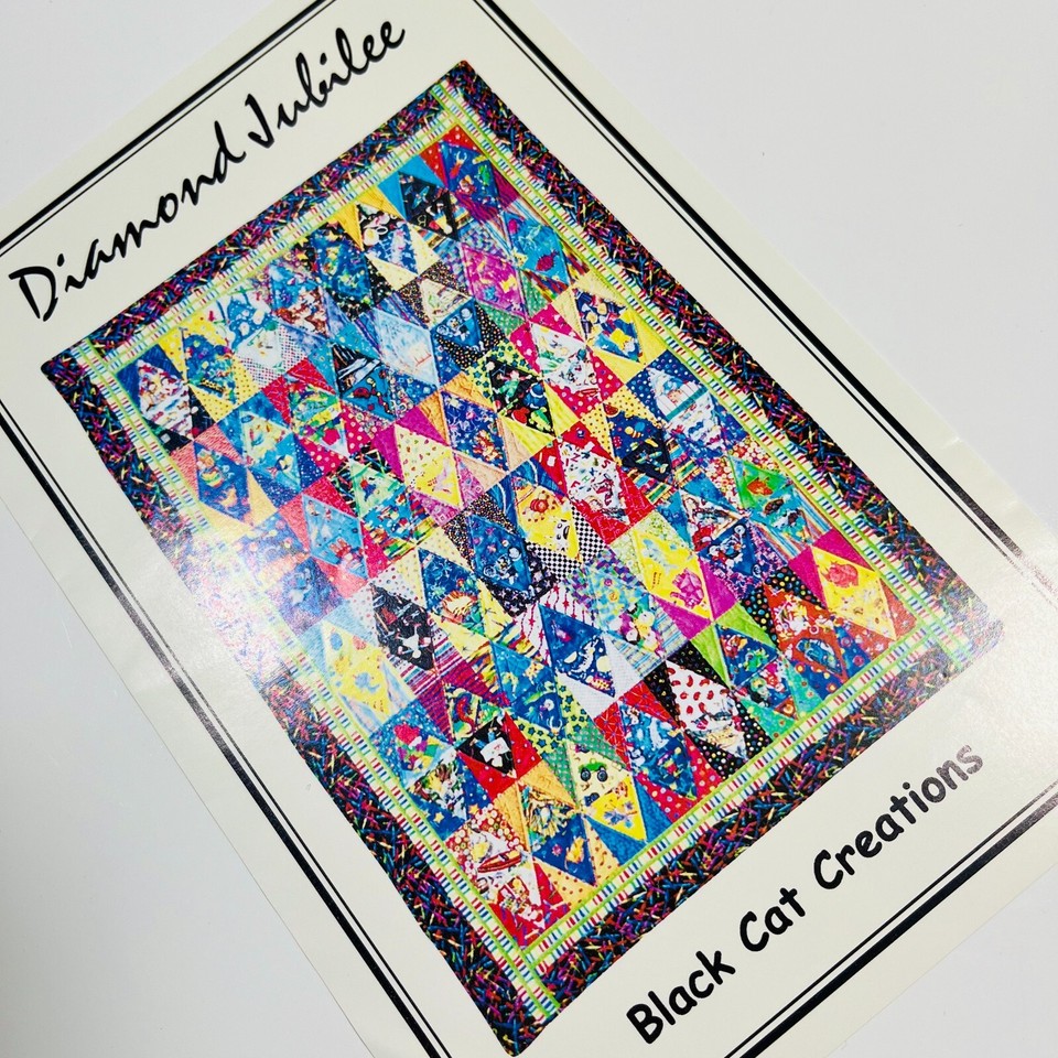 Diamond Jubilee Quilt PATTERN by Black Cat Creations, Great Scrap Quilt ...