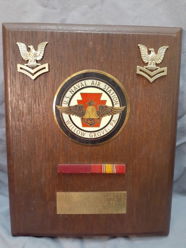 Vintage Wall Plaque USN Navy VR-52 NAS W/G 1975 | eBay