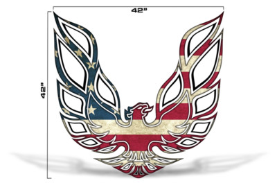 42" X 42" Firebird Hood Graphic Decal Sticker For Pontiac Trans Am USA ...
