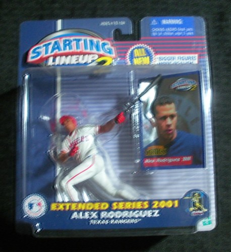 2000 Hasbro ALEX RODRIGUEZ Starting Lineup 2 MOC C-8.0 Baseball Action ...