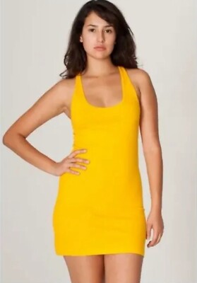 American Apparel Sleeveless Racerback Tank Dress | eBay