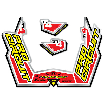 Pro Circuit DC09TI4GP Ti-4 Exhaust Decal Kit | eBay