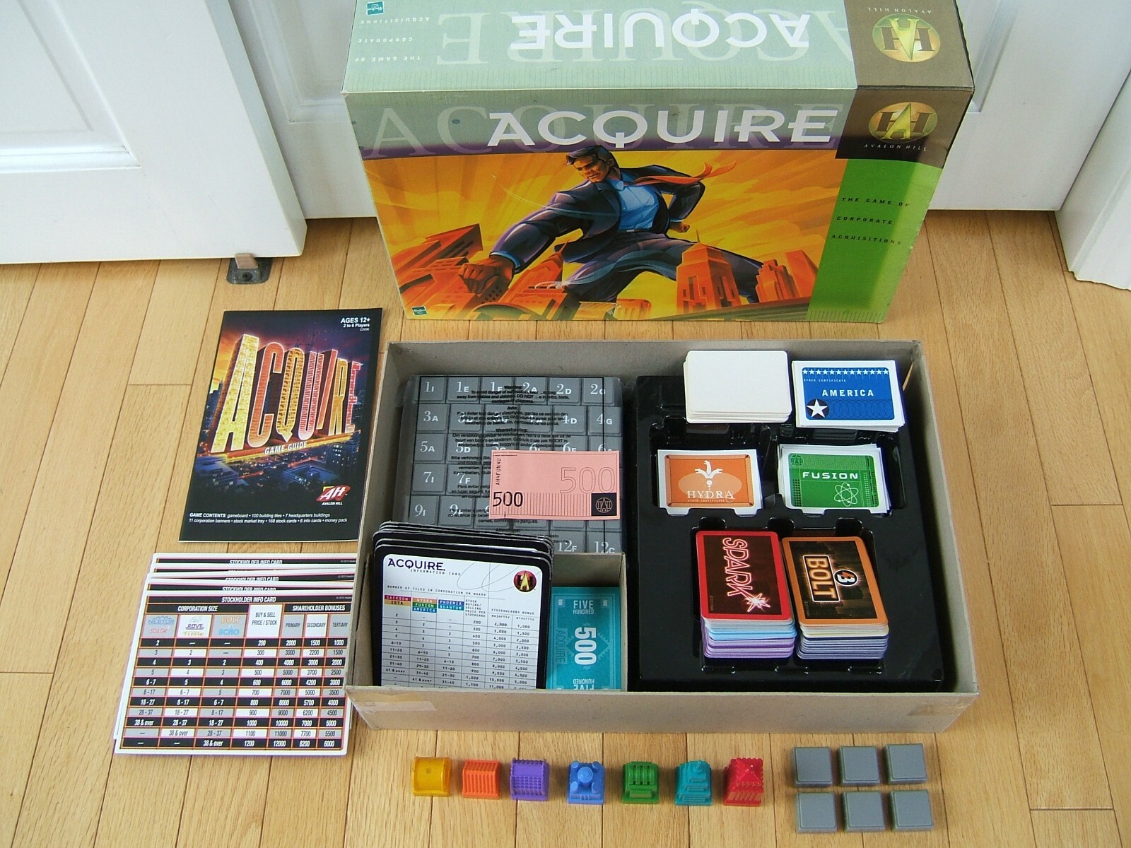 Acquire Board Game by Avalon Hill 1999 ~ Rare 1st Pre-Production Model ...