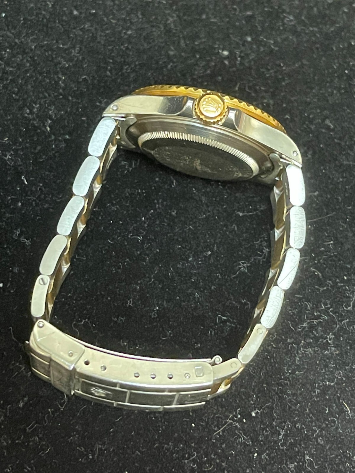 1987 Rolex Submariner 16803 Gold Burst Galaxy Blue Dial TT Oyster No ...