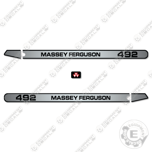 Fits Massey Ferguson 492 Decal Kit Tractor - NO CAB - 7 YEAR OUTDOOR 3M ...