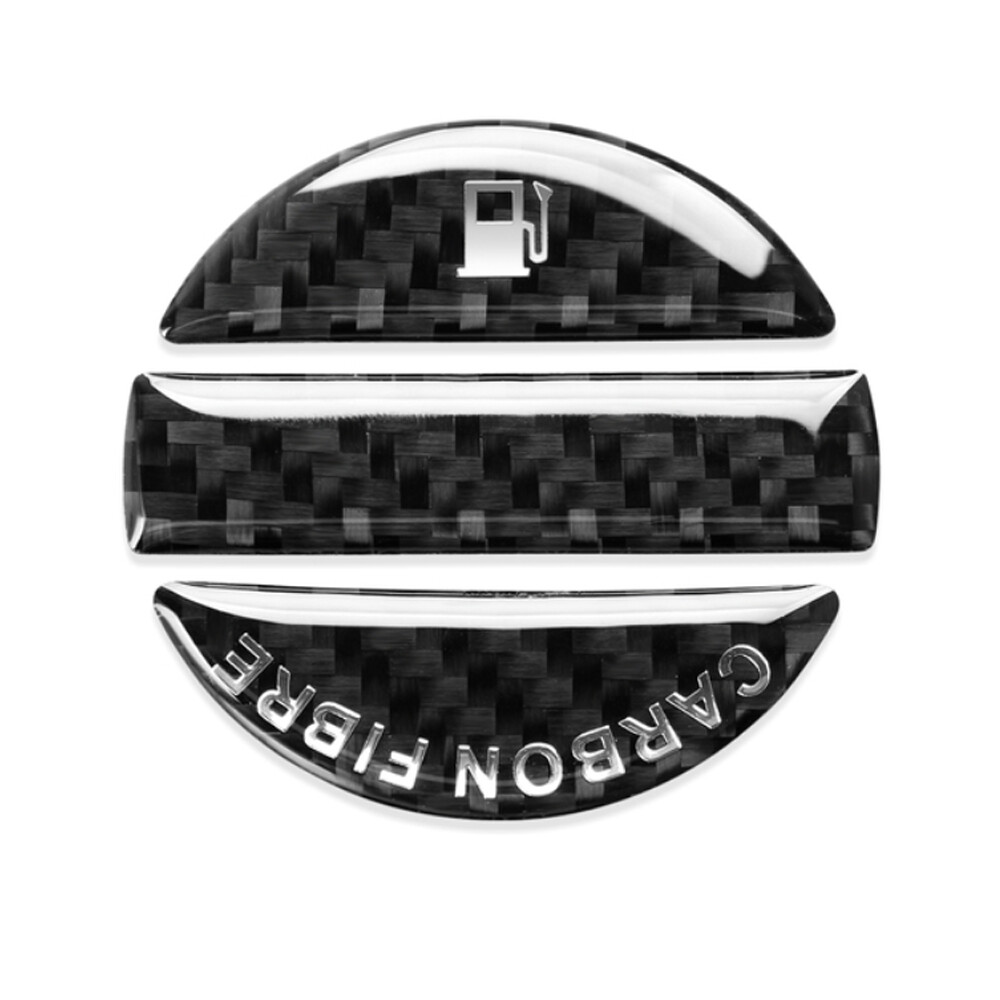 Carbon Fiber Car Fuel Tank Cap Protector Cover Decoration Sticker ...