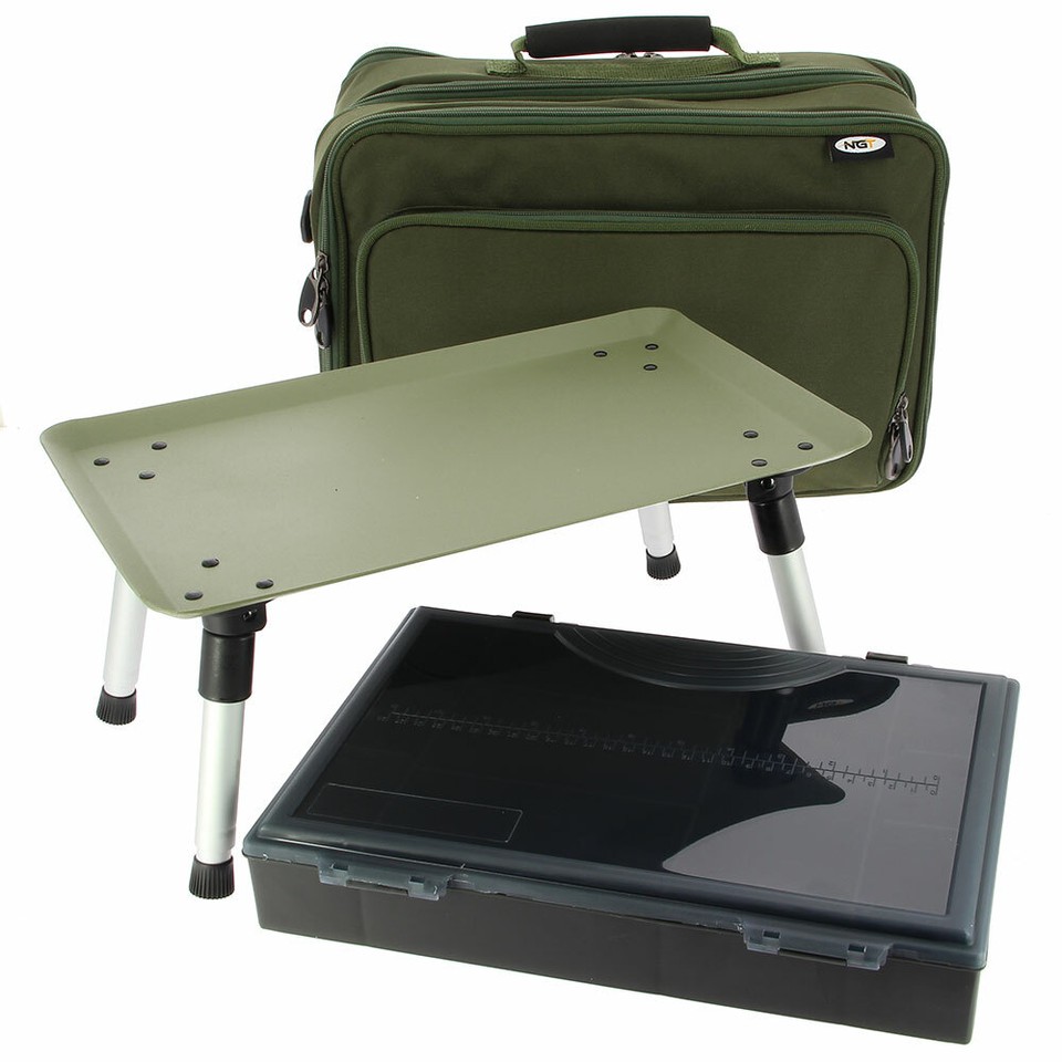 Fishing Bivvy Table Rig System Large Extendable Legs NGT Carp Tackle ...