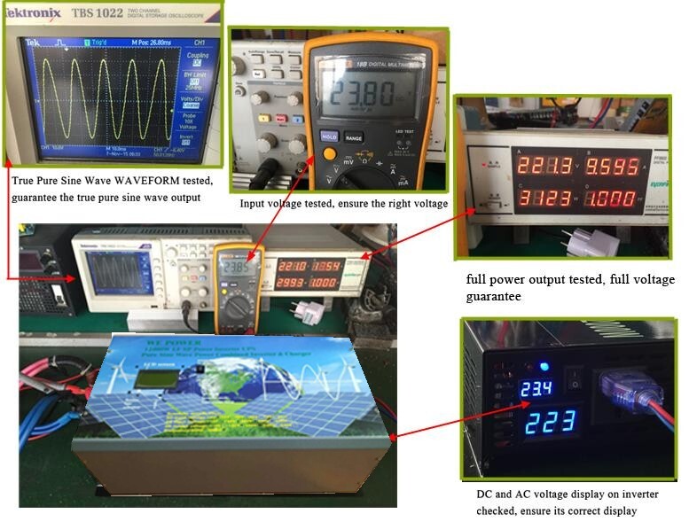32000W/8000W LF Split Phase Pure Sine Wave Solar Power Inverter 24VDC ...