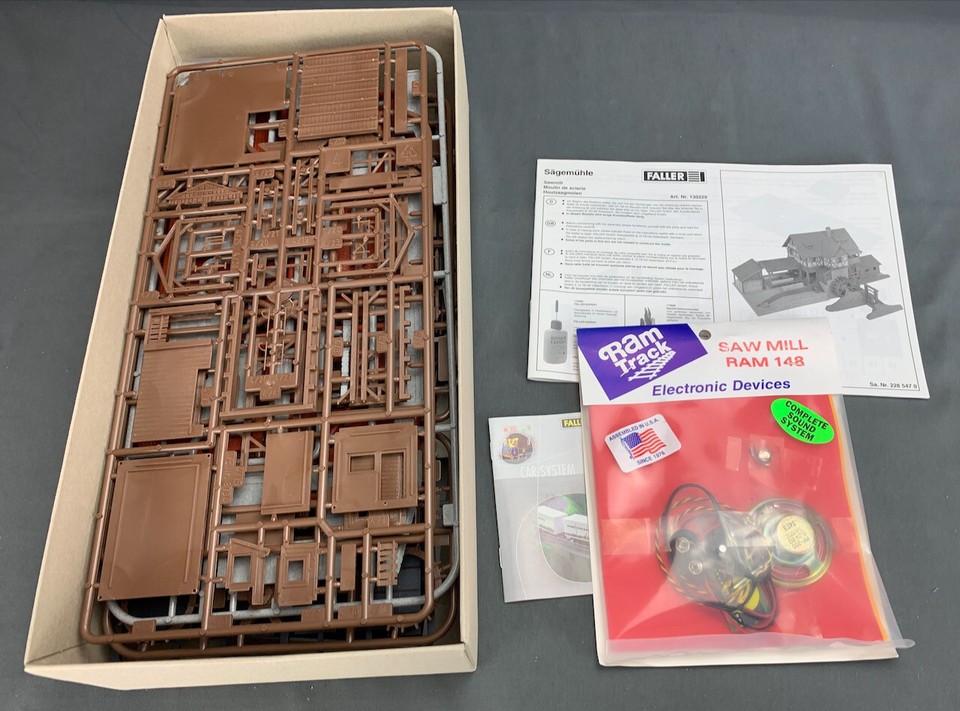 HO Faller 130229 Operating Saw Mill Structure Kit W/Sound Module HO4121 ...
