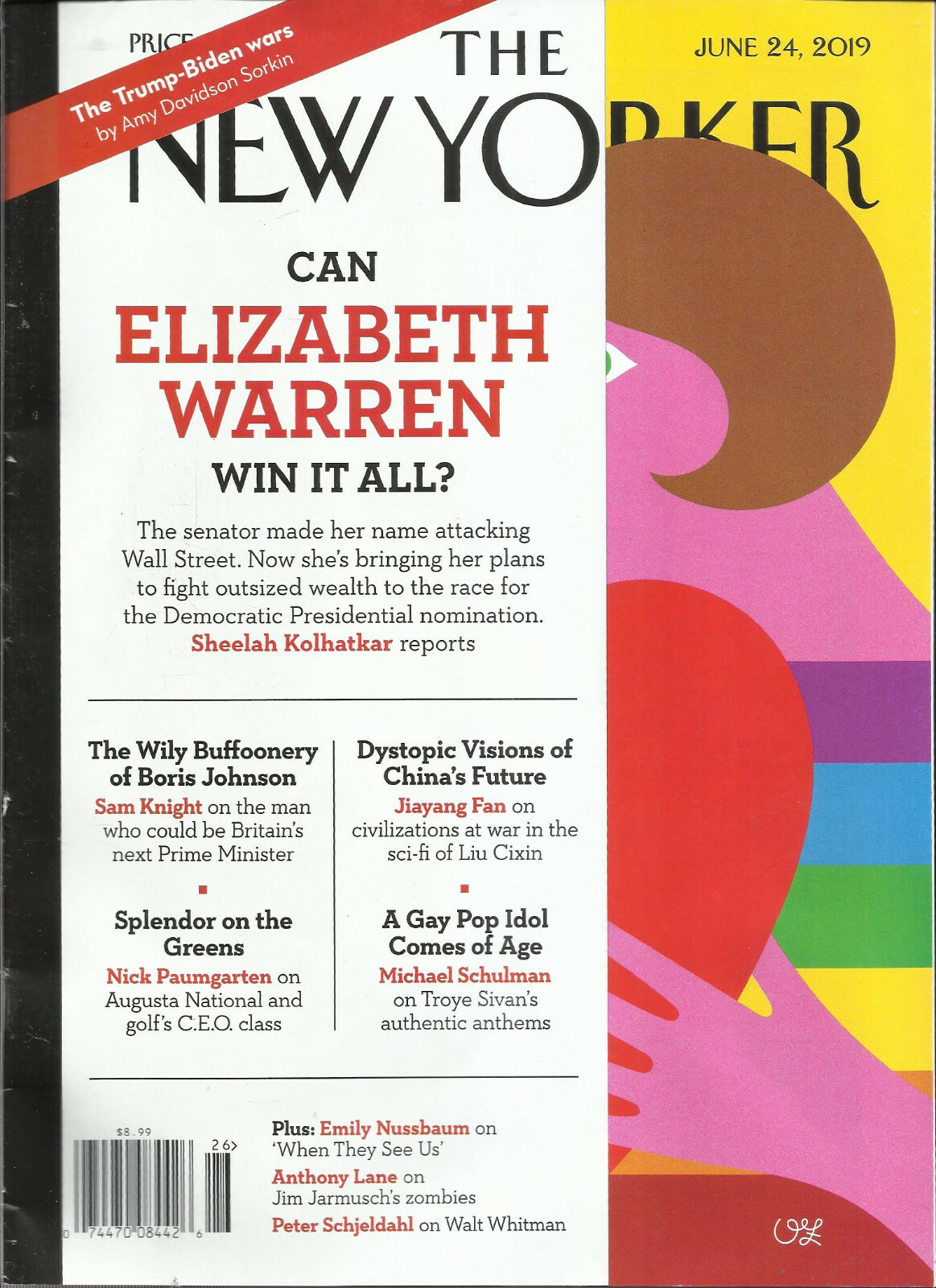THE NEW YORKER MAGAZINE, CAN ELIZABETH WARREN WIN IT ALL ? JUNE, 24th ...