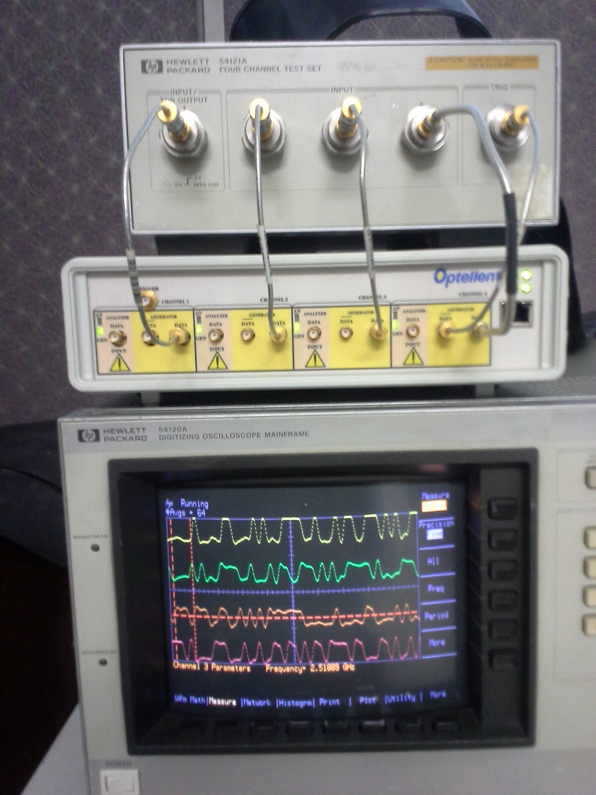 HP 54120T 20 GHz Sampling Oscilloscope TDR TESTED! With Test set ...