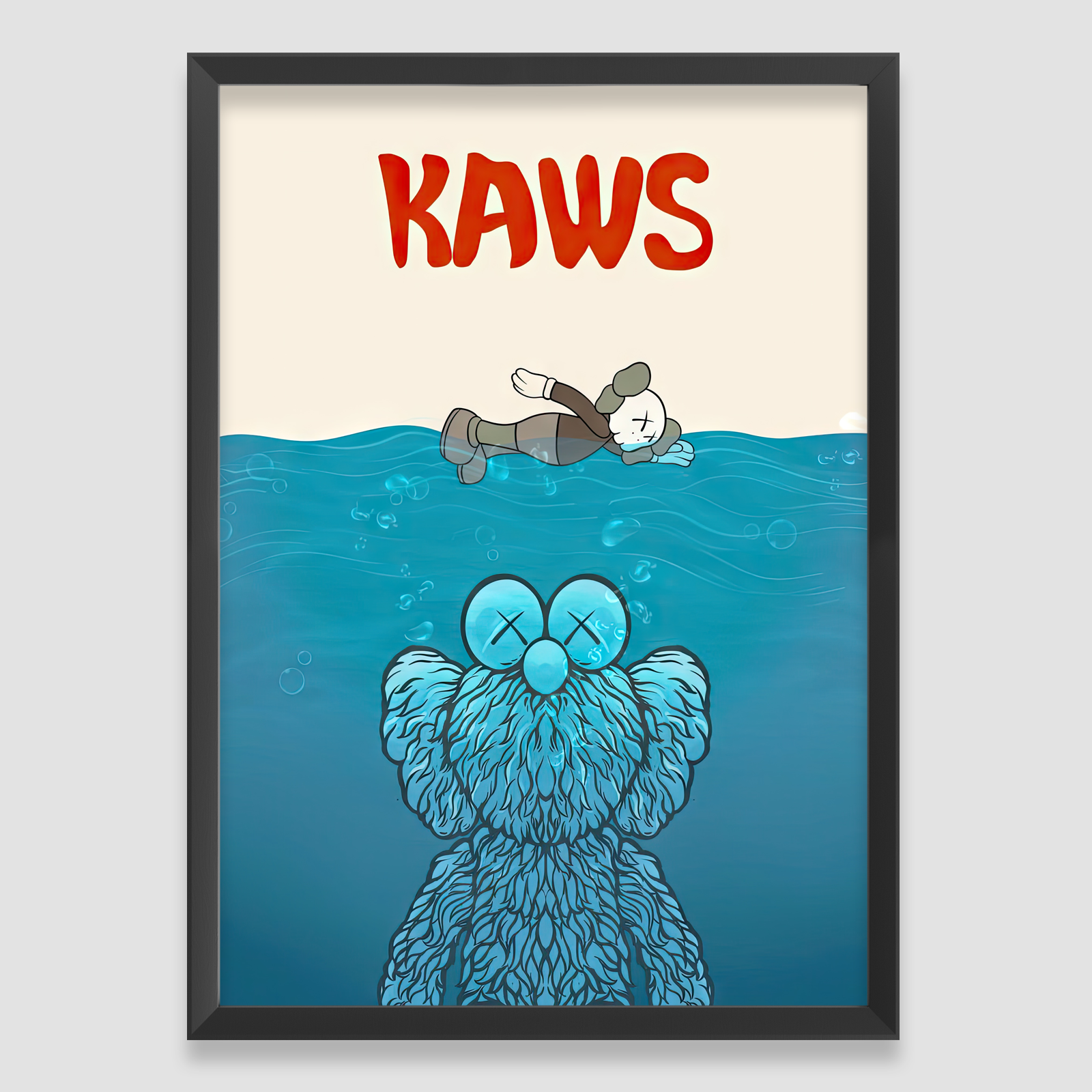 KAWS Street Art Wall Art Poster Print Gift Home Bedroom Pop Art | eBay UK