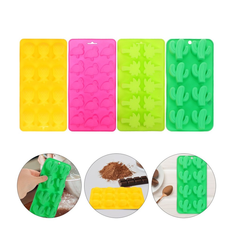 4 Pcs Chocolate Moulds Silicone Coconut Tree Cake Mold for Baking | eBay Australia