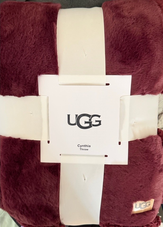 UGG Cynthia Throw 50x70 In Color Wild Grape Machine Washable New ...