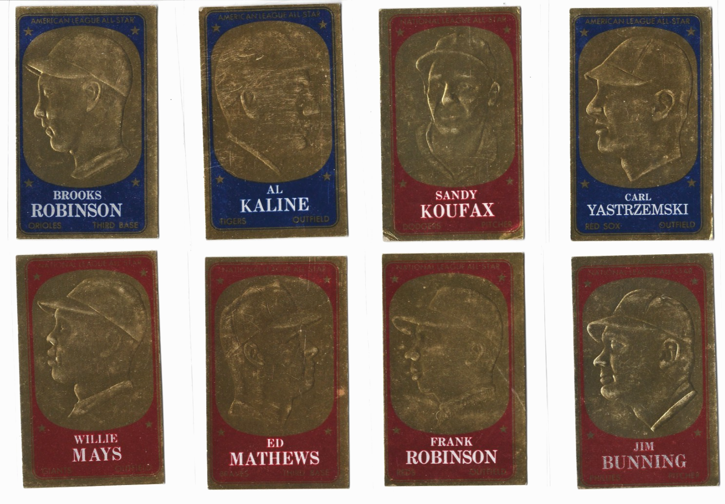 1965 Topps Embossed Baseball Near Complete Set Lot of 58 ***EX-MT+ ...