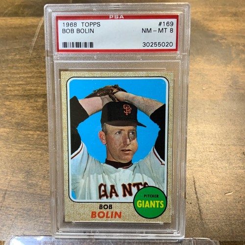 1968 Topps Bob Bolin #169 *Giants* PSA 8 NM-MT | eBay