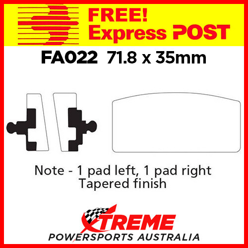 BMW R 100 S 76-80 EBC Organic Front Brake Pads FA022 | eBay