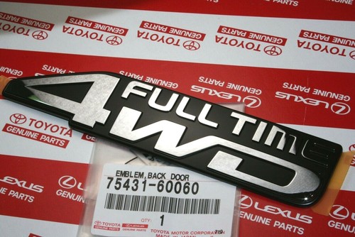 1991-1997 Land Cruiser LX450 "Full Time 4WD" Emblem - 75431-60060 ...