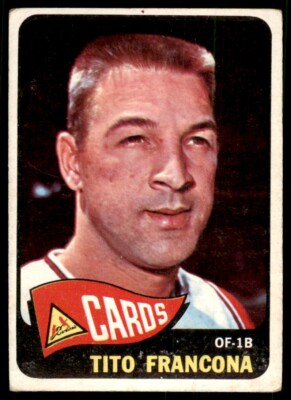 1965 Topps Tito Francona Baseball Cards #256 | eBay