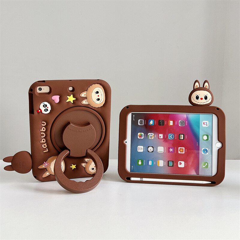 For iPad 11 10th 10.9" 9 8 7 mini 6 5 4 3 Air 1 Pro LABUBU Shockproof ...