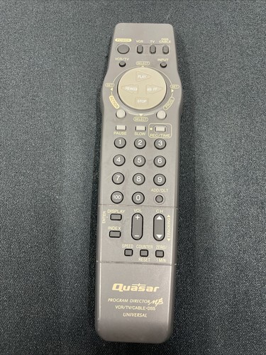 VTG QUASAR Universal Remote VCR TV Cable Program Director MB | eBay