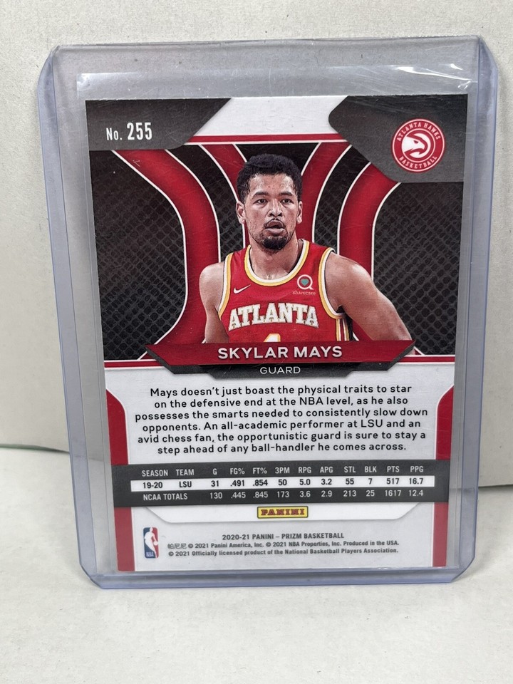 2021 Panini Prizm SKYLAR MAYS Rookie Card Atlants Hawks #255 | eBay