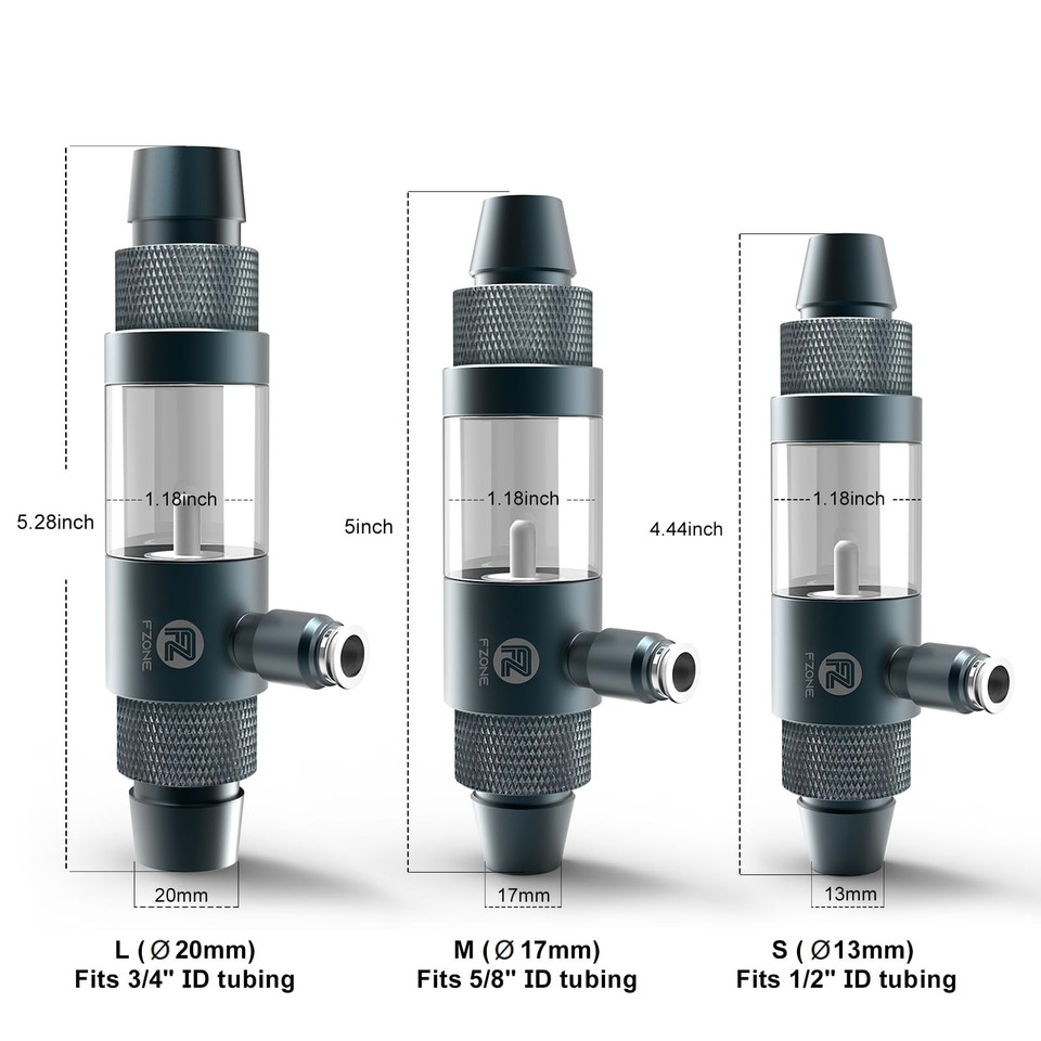 Aquarium Inline CO2 Diffuser Fits 1/2" ID tubing | eBay