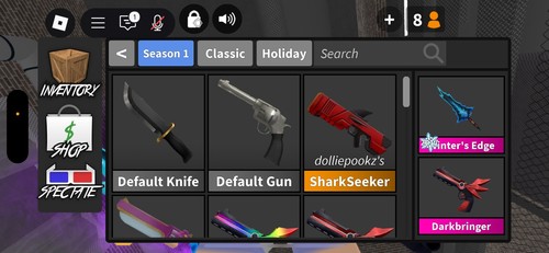 Stacked roblox account (Korblox, Golden age tanto knife, almost every ...