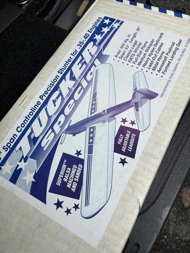 Hobby Fasteners Tucker Special Control Line Stunt Model Airplane Kit | eBay