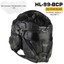 Tactical Assault Helmet Ii Built-In Headset with Mask Anti-Fog Mini Fan ...