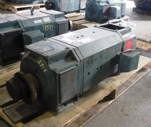 50 HP DC Reliance Electric Motor, 1150 RPM, C2514ATZ, DPFV, 500 V EOK ...