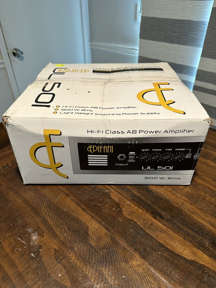 Epifani UL 501 Bass Amplifier 800W Class AB MINT w Box! | eBay
