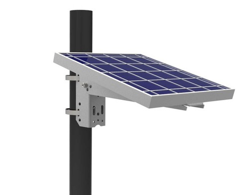 Solar PV Panel Pole mounting adjustable size lamp post utility mount ...