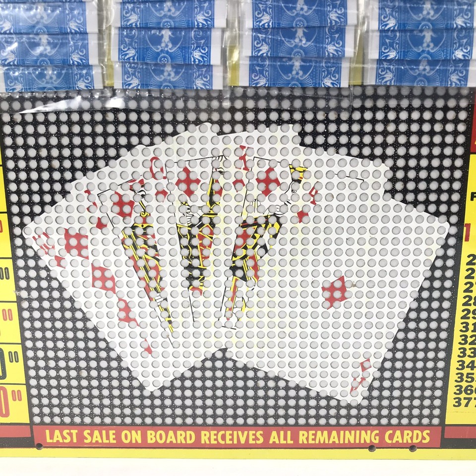 $1.00 LITTLE GIANT CARD Punch Card Money GAME Board Raffle Gambling ...