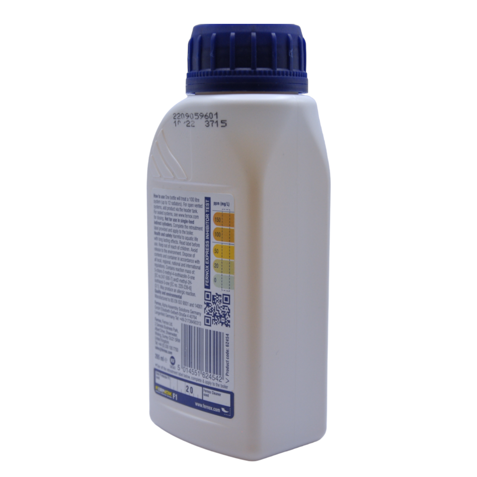 FERNOX F1 Boiler Protector 256ml Iinhibitor Underfloor & Central ...