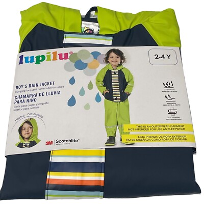 Boys NWT Lupilu' Waterproof Jacket 2-4 years Navy/green multicolors | eBay