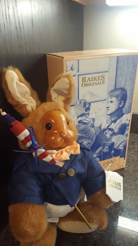Robert Raikes Wooden Doll Original Uncle Vincent Bunny Rabbit, Mint ...