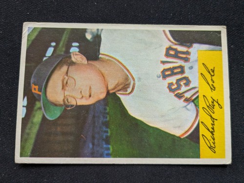 1954 Bowman Baseball Card # 27 Dick Cole RC - Pittsburgh Pirates (VG/EX ...