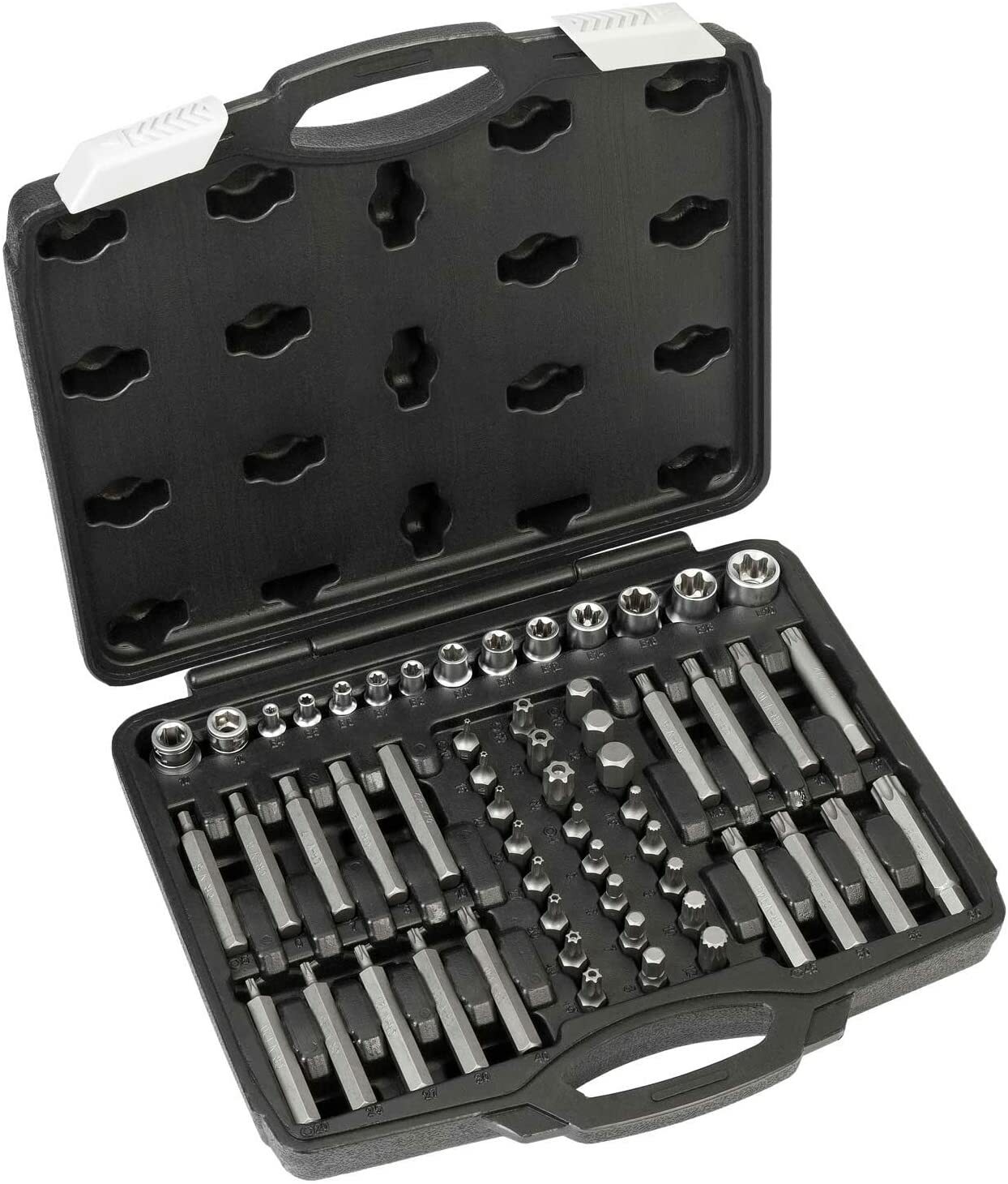 SOCKET & WRENCH TORX SET , 56 PIECE & CARRY CASE, BY WIESEMANN 1893 ...